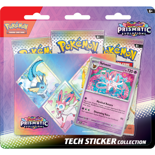 Pokemon Scarlet and Violet Prismatic Evolutions Tech Sticker Collectio ...