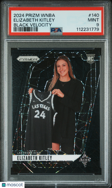 2024 Panini Prizm WNBA Elizabeth Kitley #140 Black Velocity PSA 9 ...