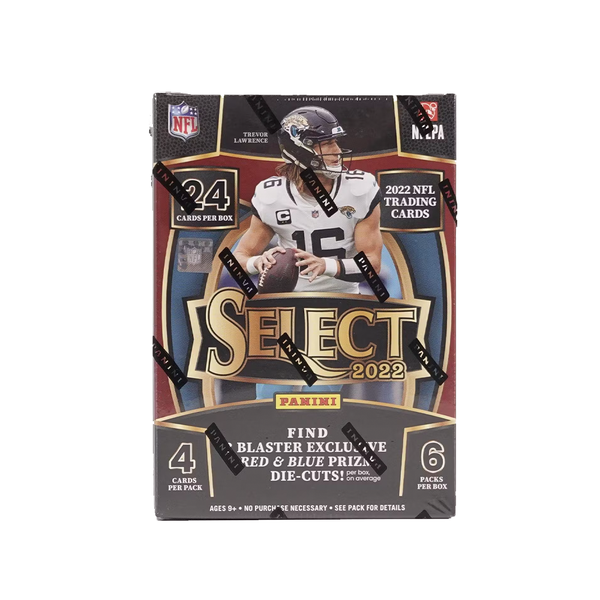 2022 Panini Select Football 6-Pack Blaster Box (Red & Blue Die-Cuts ...